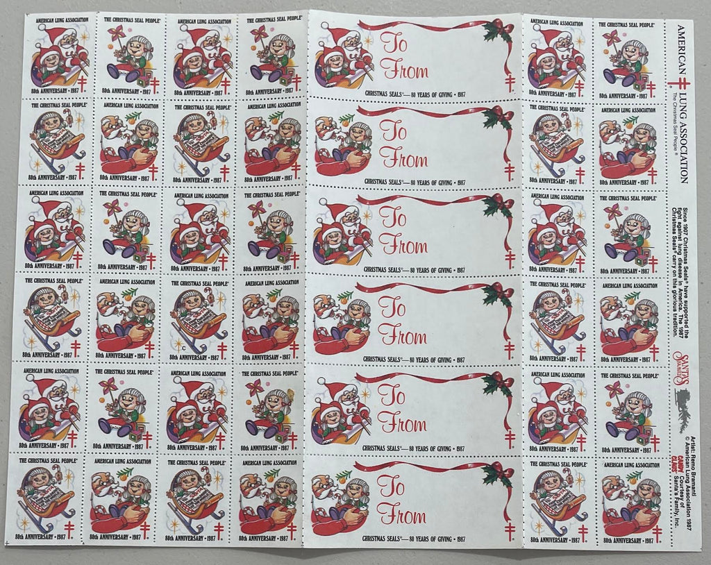 1987 American Lung Association Stamp – Nick Gromicko